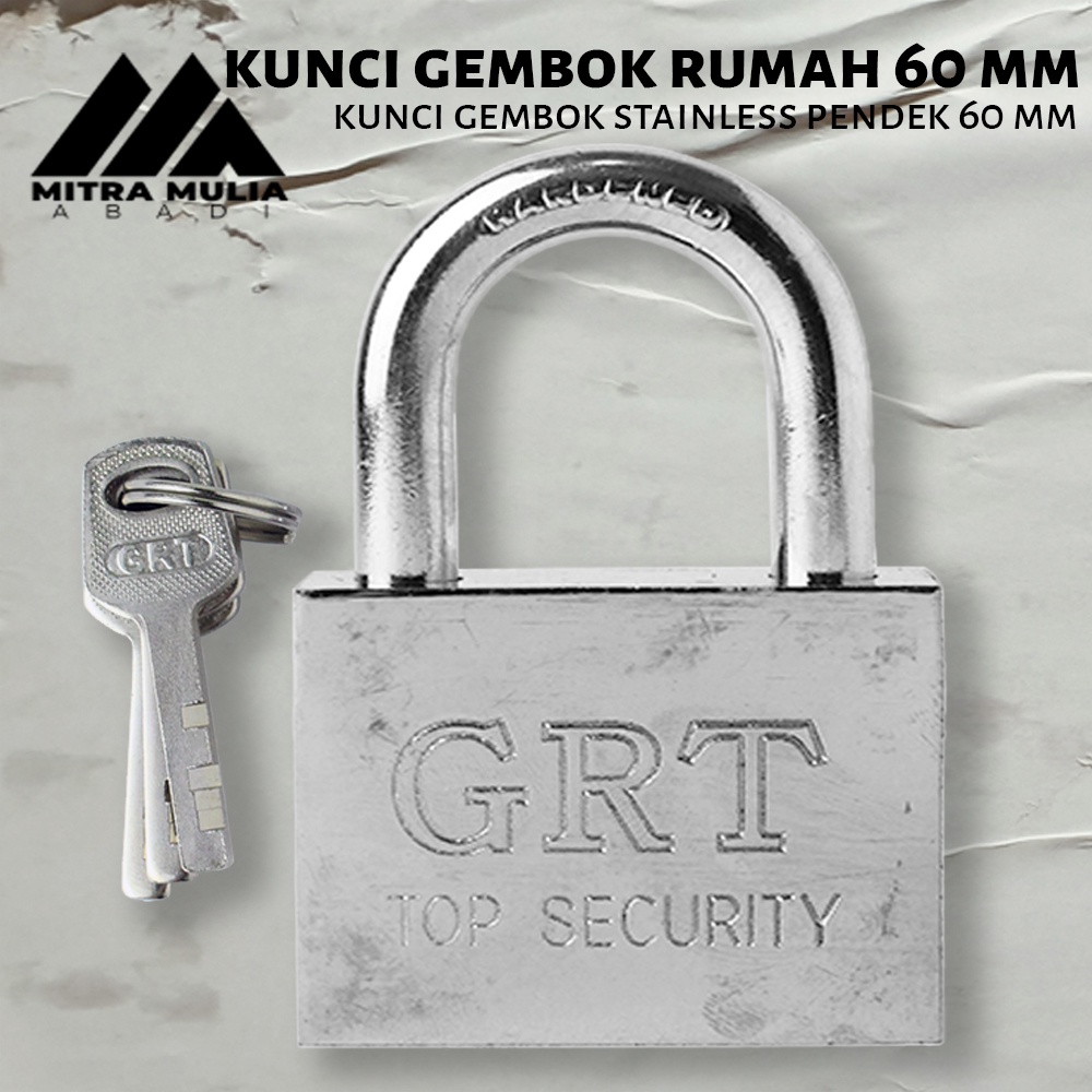 Jual Kunci Gembok Rumah 60 M l Leher Pendek l Iron Pad Lock | gembok ...
