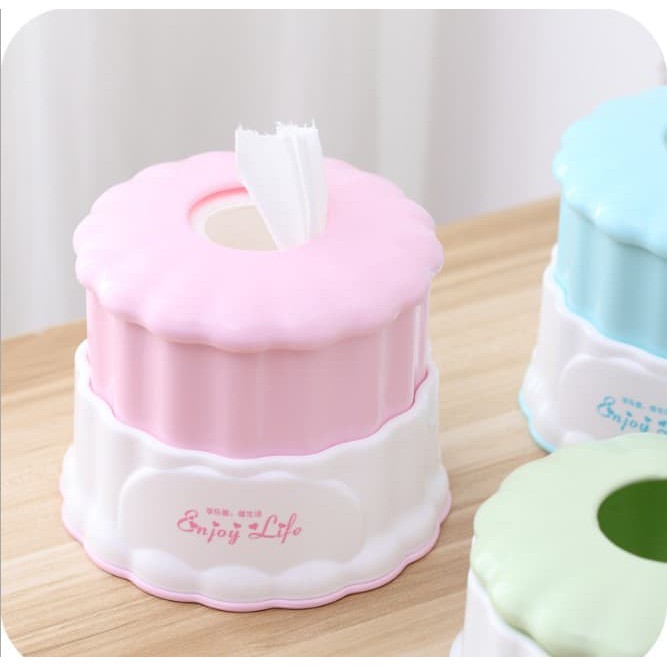 Jual Kotak tisu tissue tempat penyimpanan tisu dan tusuk gigi bulat ...