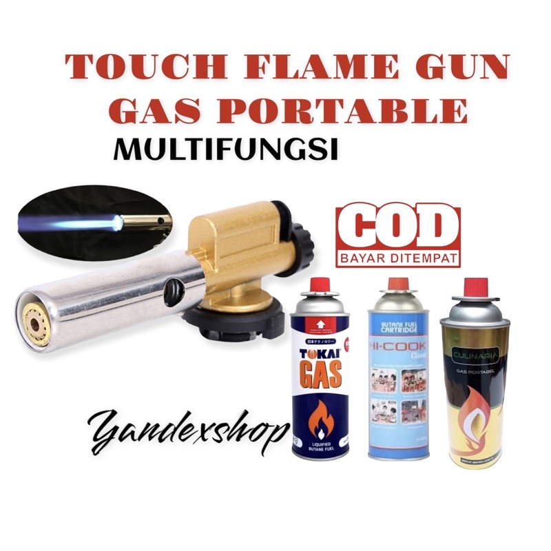 Jual PAKET BUNDLING !!! TORCH GUN KEPALA GAS TORCH FLAME GUN ALAT BBQ ...