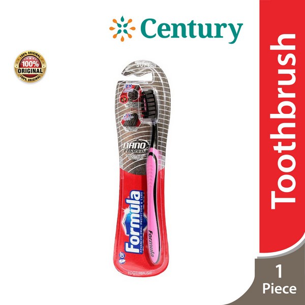 Jual FORMULA TOOTH BRUSH NANO CHARCOAL (SOFT ) / SIKAT GIGI SOFT ...