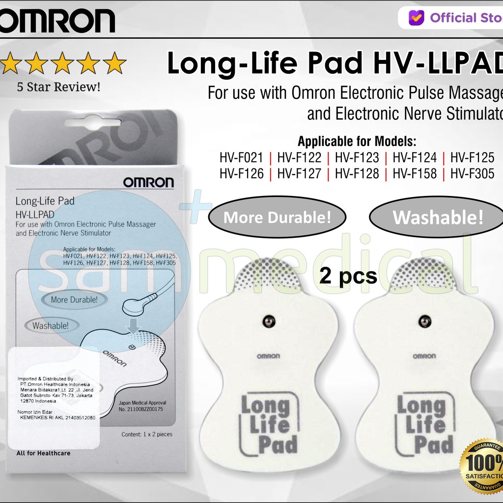 Jual Omron Electrotherapy Long Life Pads HV-LLPAD /Pad Gel /spare part ...