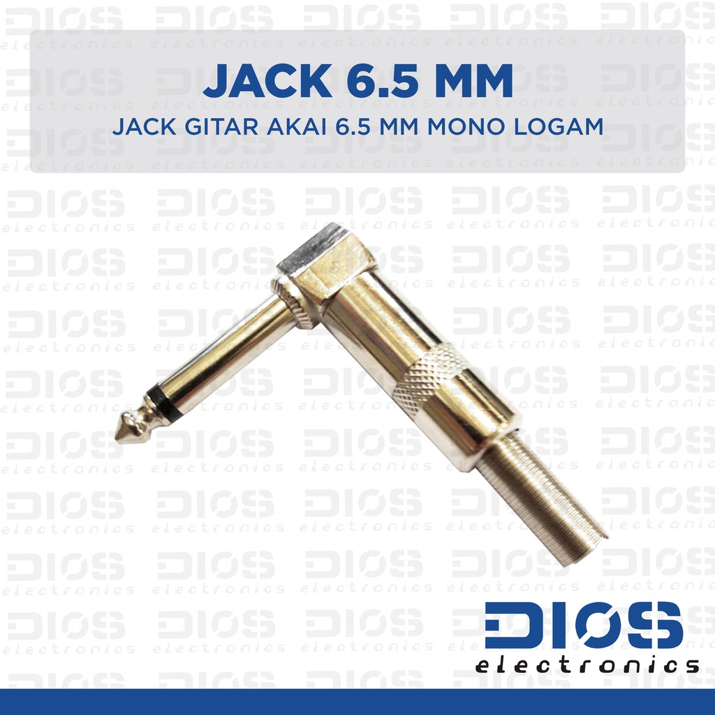 Jual Jack Gitar Audio Akai 6.5 mm L MONO Logam Per | Shopee Indonesia