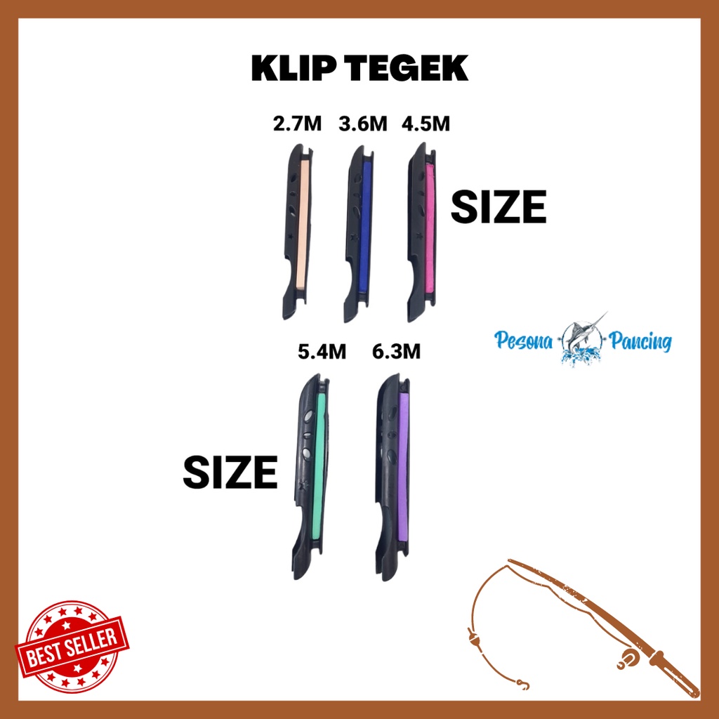 Jual Klip Tegek Pancing/Gulungan buat tegek LENGKAP | Shopee Indonesia