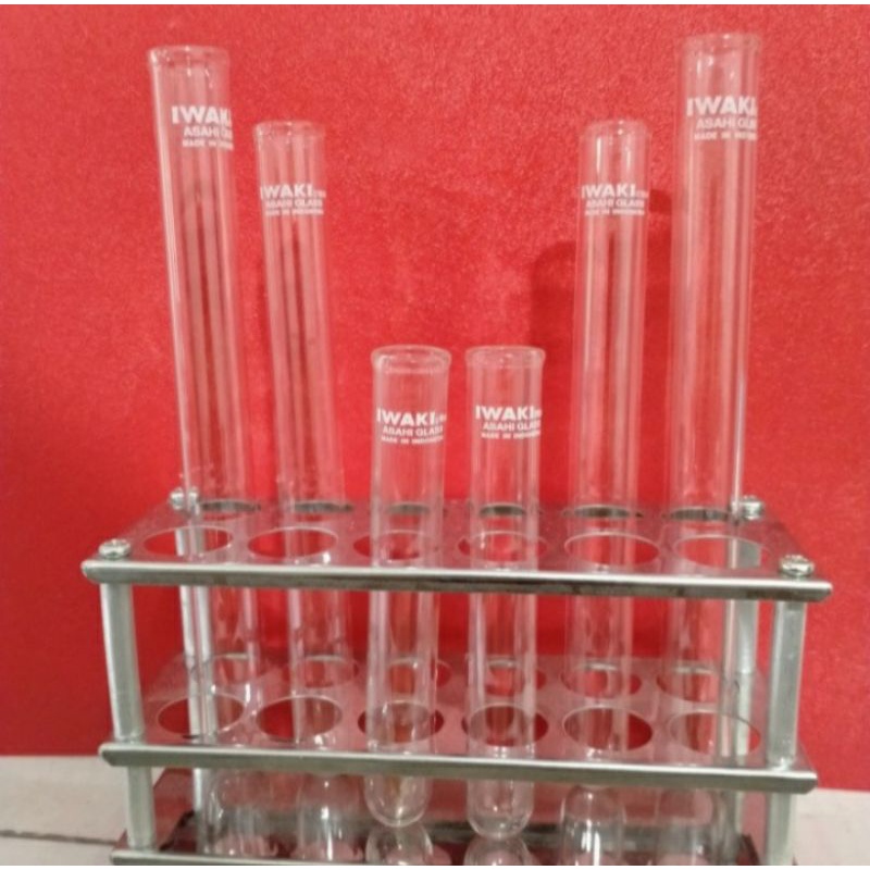 Jual Test Tube with Rim 17ML iwaki. Tabung Reaksi 16x150mm (17ML ...