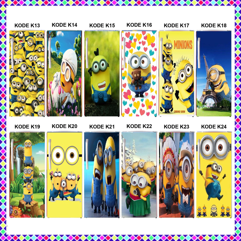 Jual Stiker Kulkas 1 Pintu Motif Minion | Shopee Indonesia