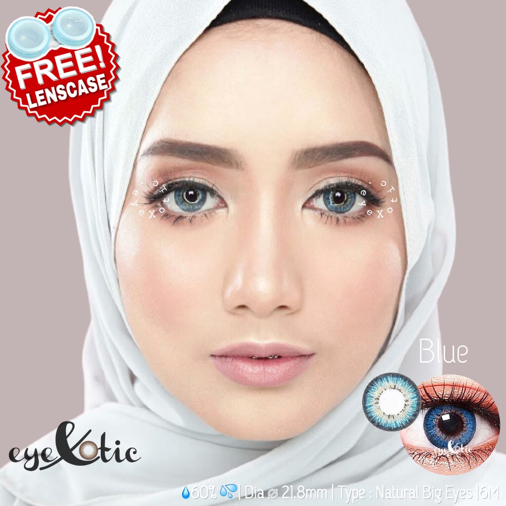 Jual Eyexotic Softlens Baby Color Puffy 3 Tone Blue | Shopee Indonesia