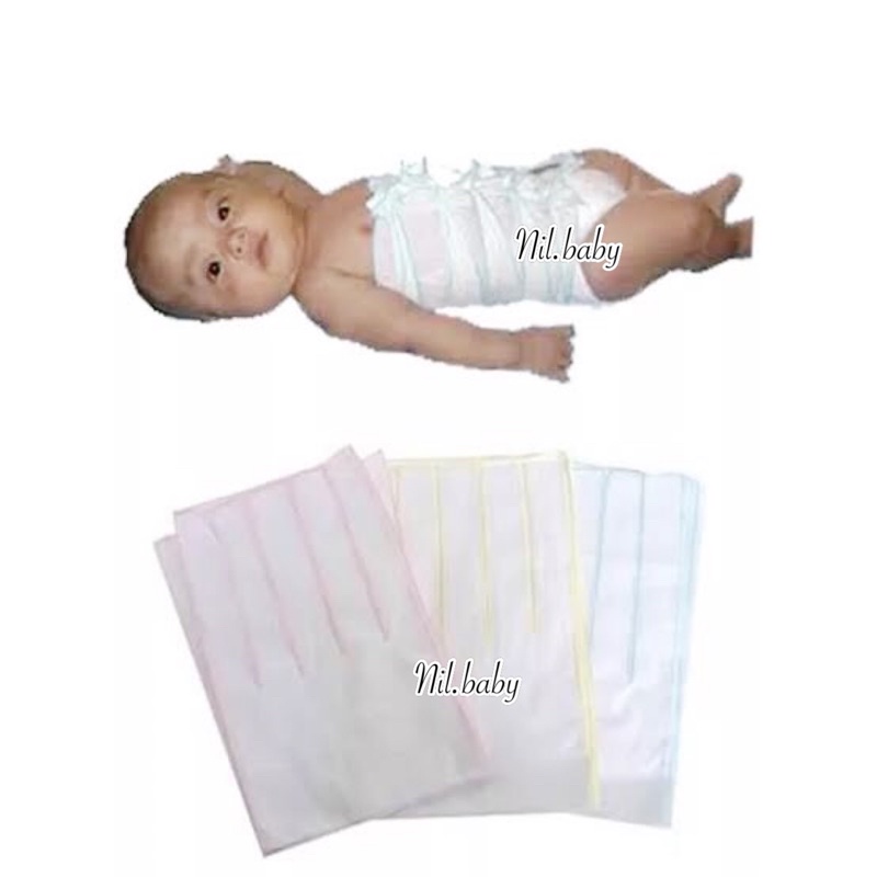 Jual 3pcs Gurita Bayi PUTIH polos kain ikat perut pusar baby newborn ...