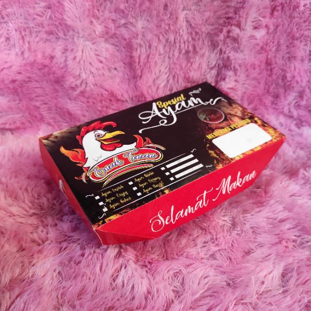 Jual Lucu Box Ayam Geprek/ Ayam Crispy/ Ayam Goreng/ Ayam Bakar ...
