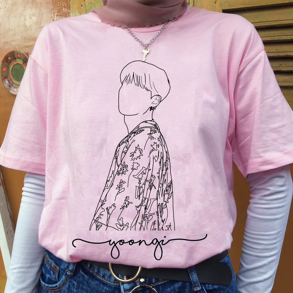 Jual TERBARU!! Kaos BTS SUGA Dynamite Edisi Sketsa | Shopee Indonesia