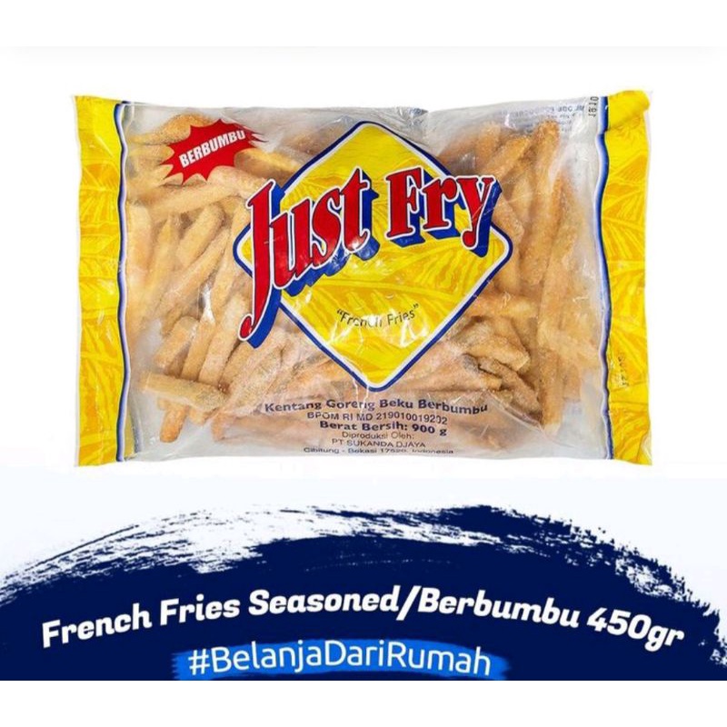 Jual Kentang Just Fry Berbumbu / French Fries Just Fry Seasoned 450 gr ...