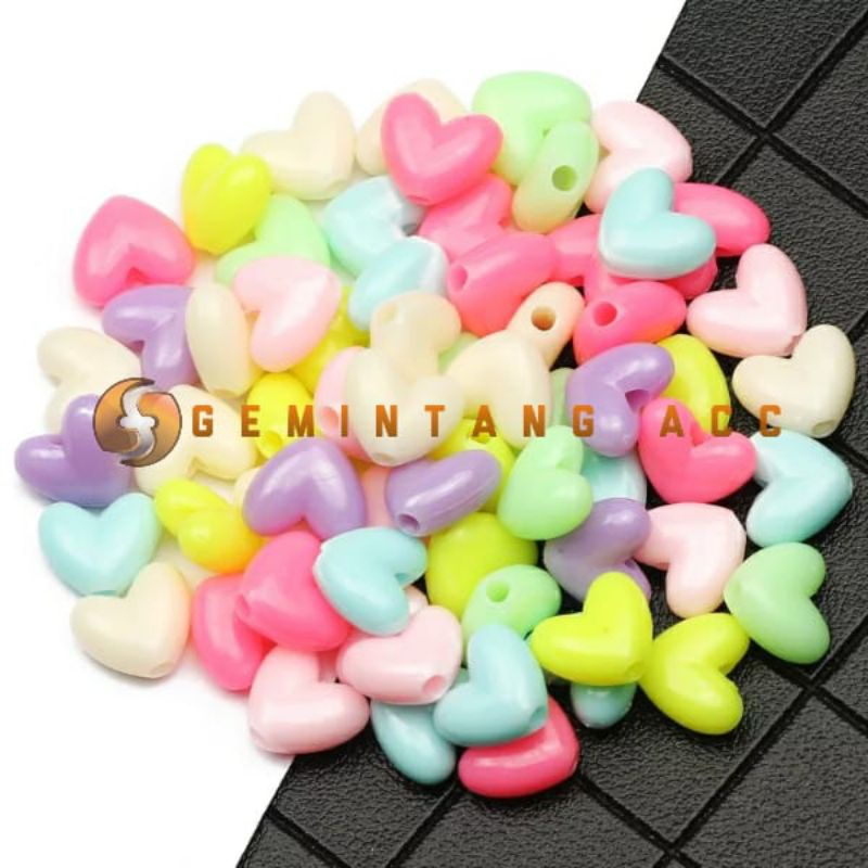 Jual Manik Manik Pastel Mote Akrilik Susu Mote Love, Bintang, Kupu ...