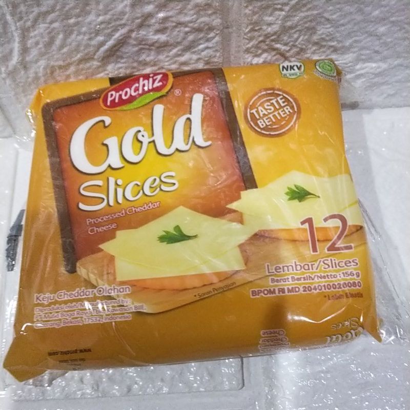 Jual PROCHIZ Cheddar Cheese Gold 160g/Slices 5lmbr/12lmbr exp 2023 ...