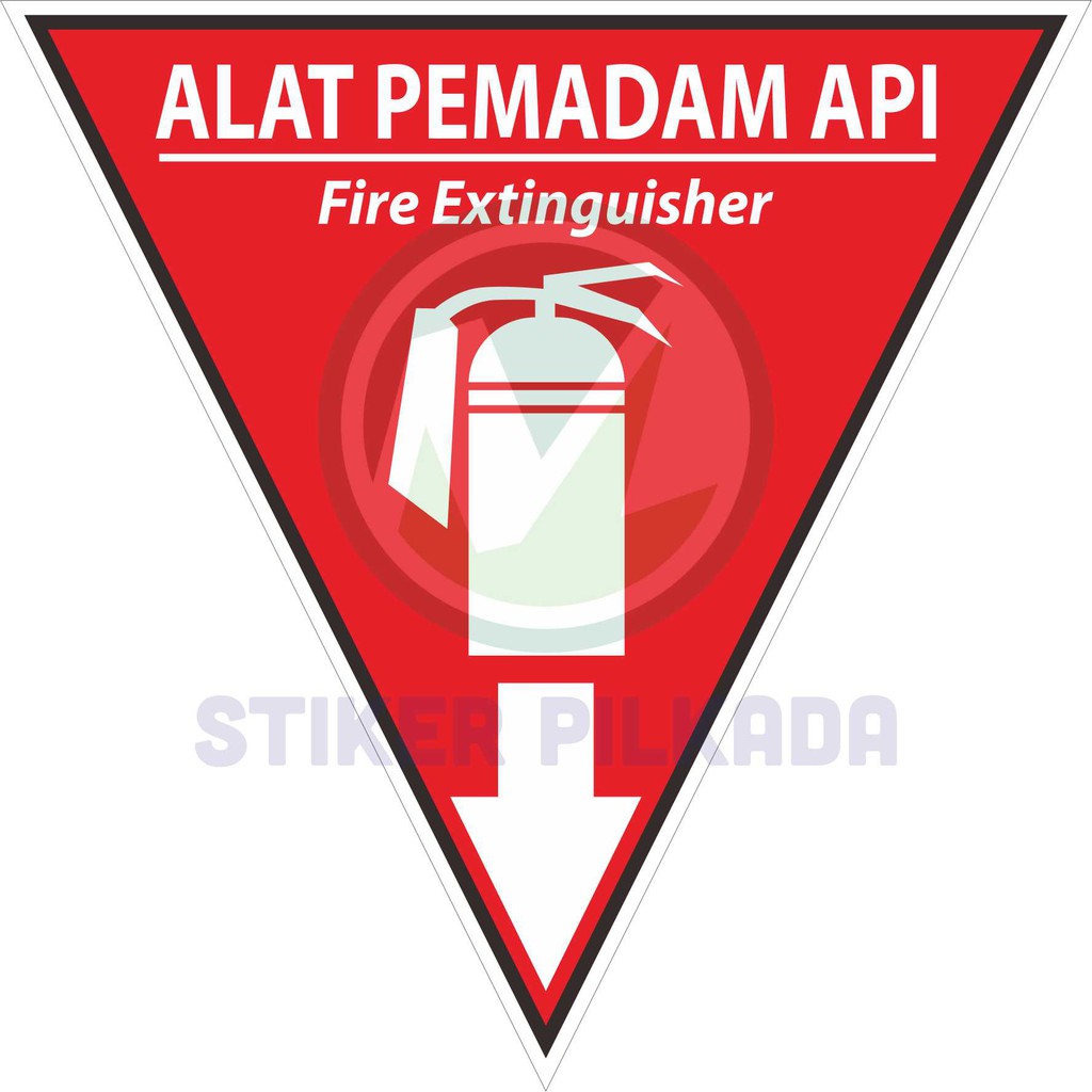 Jual STIKER VINYL APAR FIRE EXTINGUISHER SEGITIGA | Shopee Indonesia