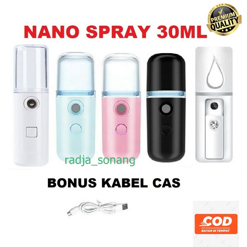 Jual (COD) NANO MIST SPRAYER / MINI NANO SPRAY ANTI BOCOR / PELEMBAB WAJAH HANDY MIST SPRAY ...