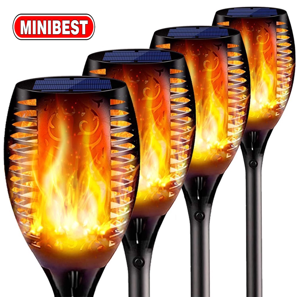 Jual Lampu Taman Obor Solar LED/ Lampu Taman Tancap Model Obor Tenaga ...