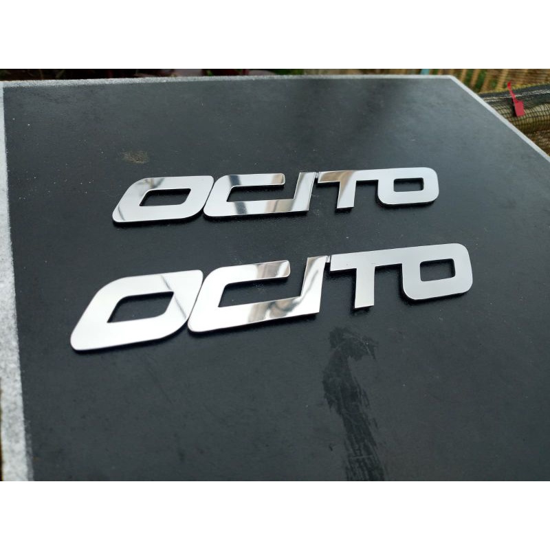 Jual Emblem NMAX OCITO TIMBUL custom stainless | Shopee Indonesia