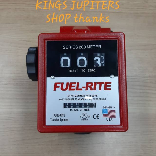 Jual Flow meter FUEL RITE 3 digit 1 in flowmeter meteran minyak solar ...