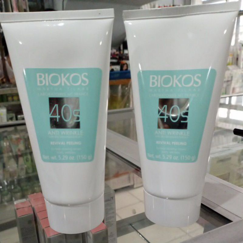 Jual BIOKOS ANTI WRINKLE REVIVAL PEELING 40'S/PEELING/SCRUB WAJAH 150 G ...