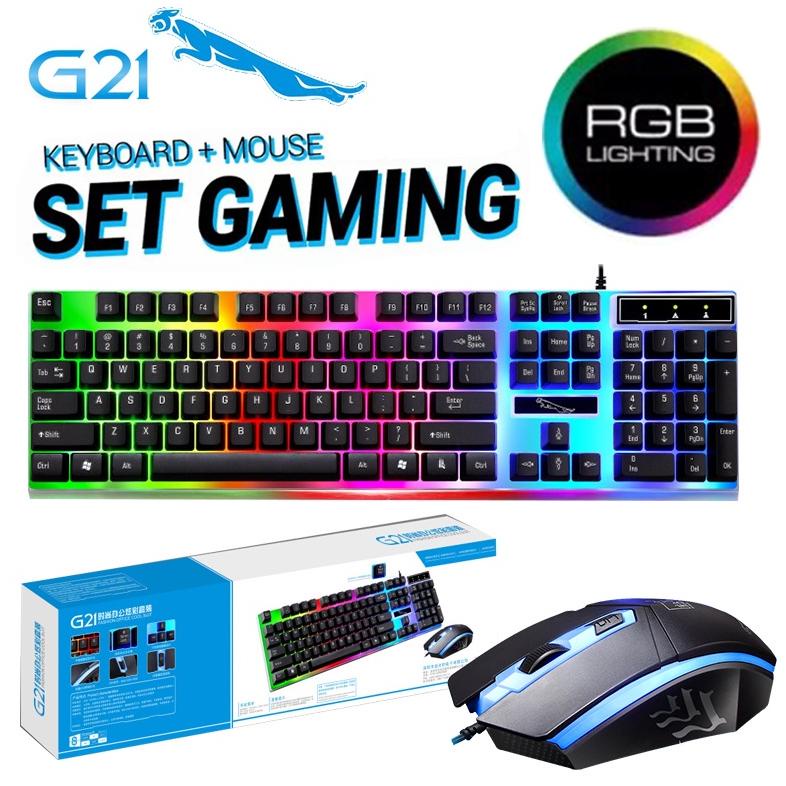 Jual [100 Original]gaming Keyboard Mouse Gaming Full Set Rgb Set Gaming Mouse Dan Keyboard Usb