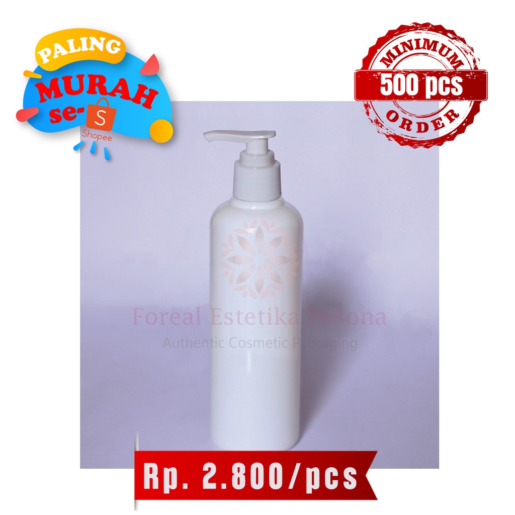 Jual Botol Pump 250ml Putih Susu/ Importir Packaging Botol Pump / ( ISI ...