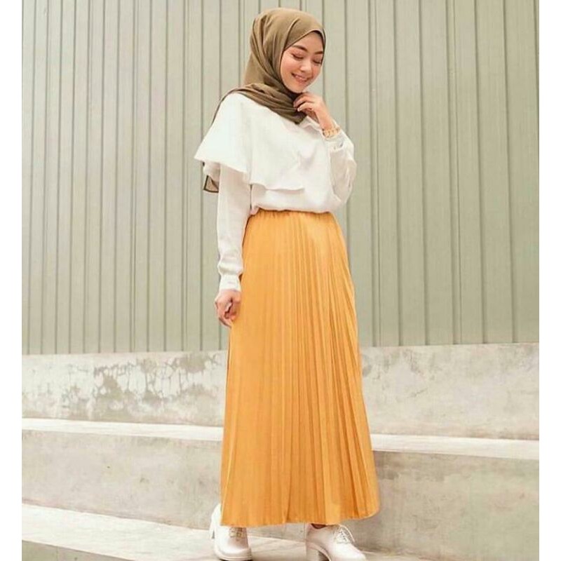 Jual (TERMURAH LANGSUNG PABRIK)ROK PLISKET PREMIUM/ROK PLISKET MAYUNG/ROK PLISKET JUMBO | Shopee ...