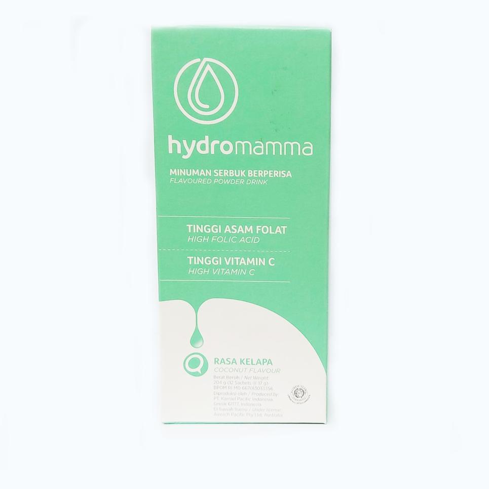 Jual 16j> 1 BOX Hydromamma COCONUT Folic Acid Vitamin C Hydromama Hydro ...