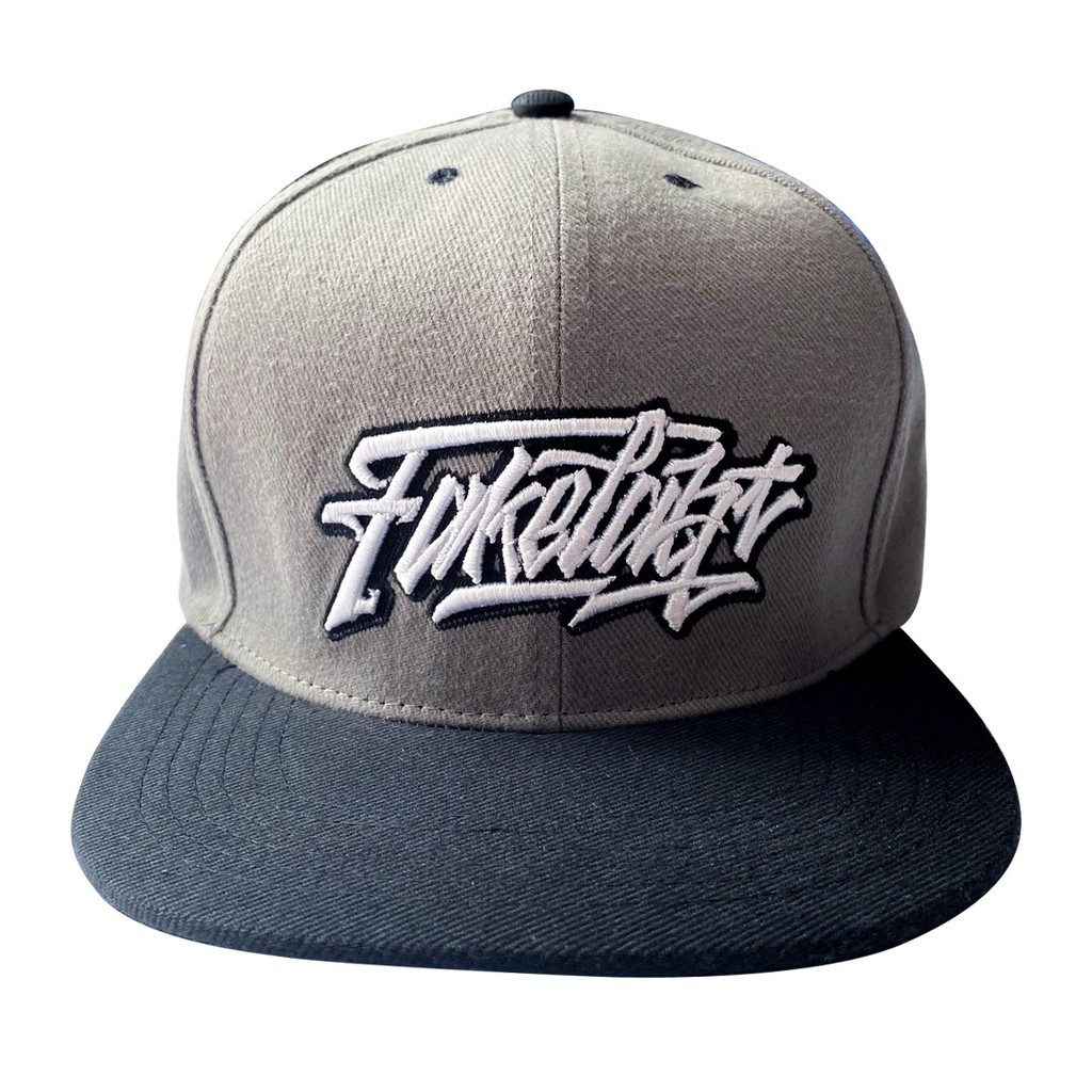 Jual Fakelab Graff Grey Snapback Cap Embroidery / Topi Abu Bordir / Hat ...