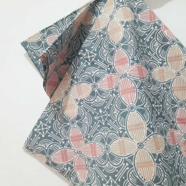 Jual Kain batik cap 3warna coksu mix salem mix hijau motif kawung sawut ...