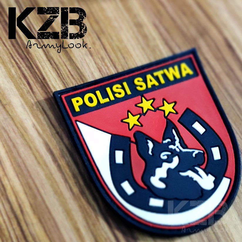 Jual Patch Rubber Velcro-Emblem Karet POLISI SATWA | Shopee Indonesia