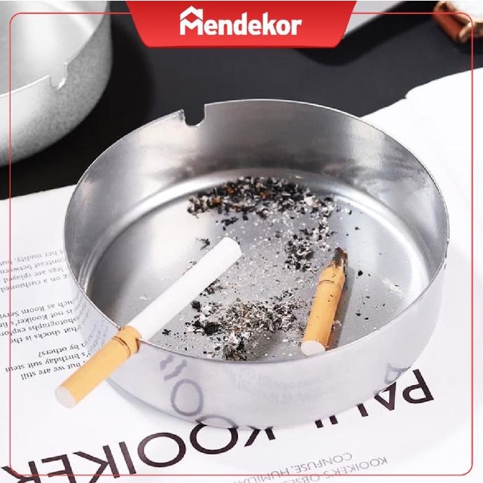 Jual Dako Silver | asbak tempat putung rokok bulat stainless steel ...