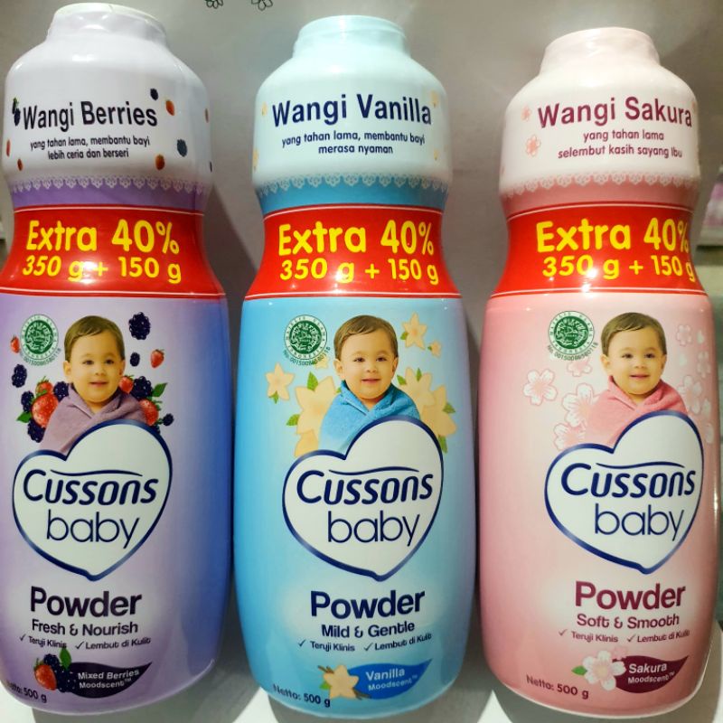 Jual CUSSON BABY POWDER 500 G | Shopee Indonesia