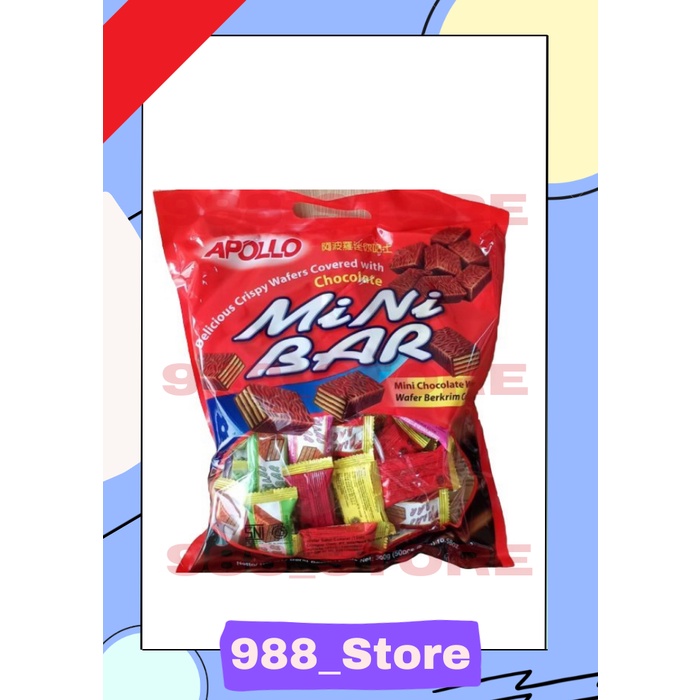 Jual APOLLO MINI BAR/ WAFER COKLAT | Shopee Indonesia