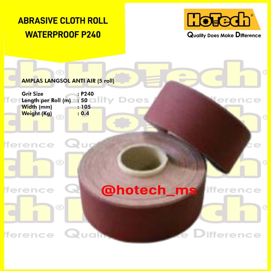 Jual Kertas Amplas Roll | Langsol | Abrasive Cloth Roll, Waterproof ...