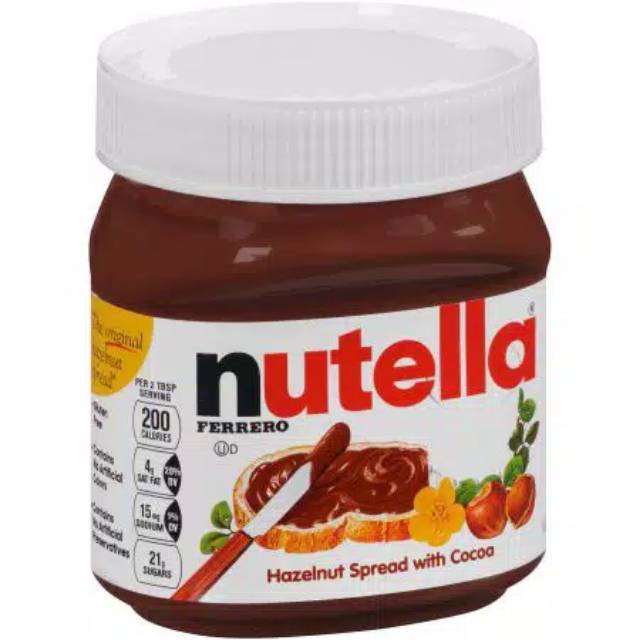 Jual Nutella spread besar huzelnut Cocoa botol 350 gram | Shopee Indonesia