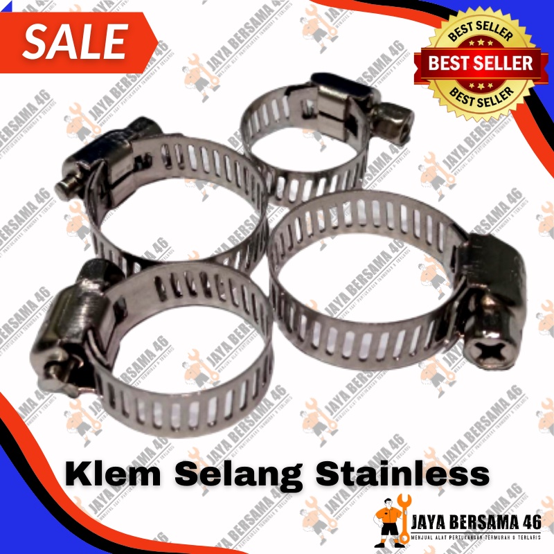 Jual KLEM SELANG STAINLESS / KLEM GAS / HOSE CLAMP / PENGENCANG SELANG ...