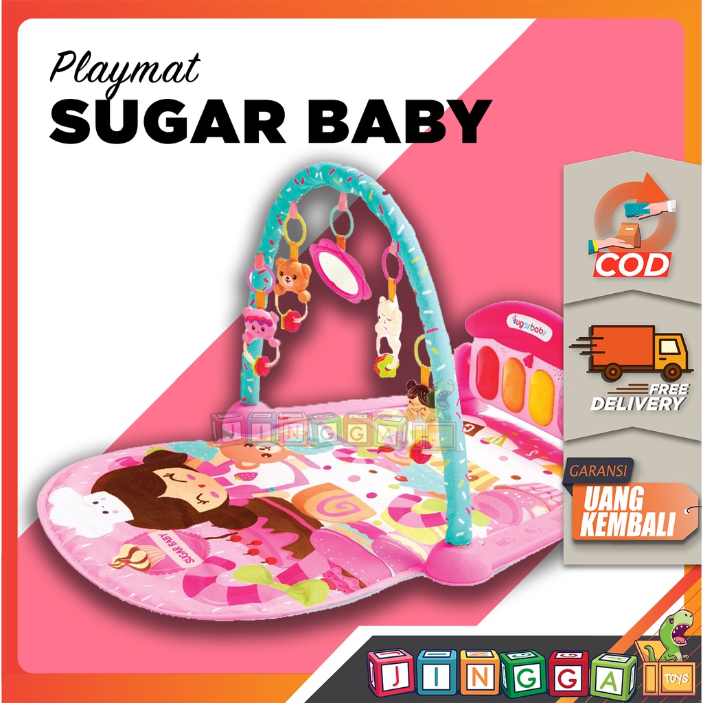 Jual SUGAR BABY PIANO PLAYMAT. PLAYMATE EDUKASI BAYI GYM PLAYGIM ...