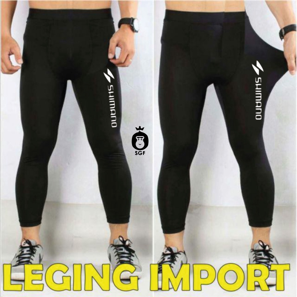 Jual celana legging shimano panjang unisex / lejing pria shimano ...
