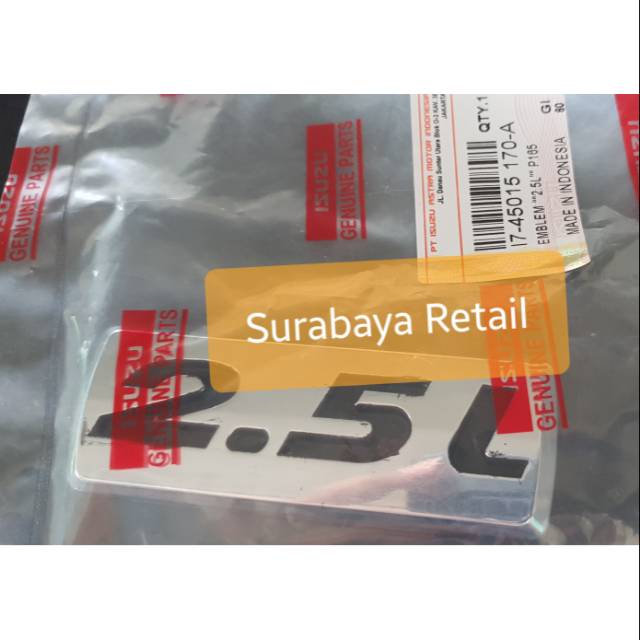 Jual EMBLEM 25L ORIGINAL ISUZU PANTHER | Shopee Indonesia
