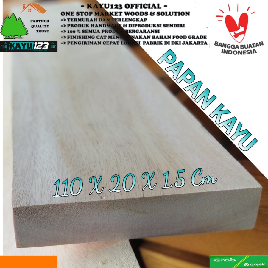 Jual Papan Kayu 110-150x20x1,5 cm Bahan kerajinan papan kayu | Shopee ...