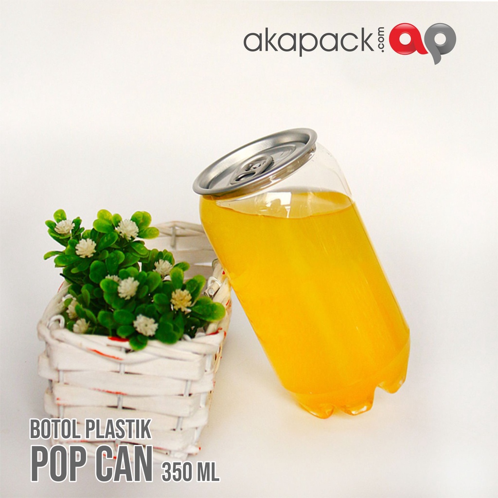 Jual Botol Plastik Pet Can 350ml Tutup kaleng | Pop Can Transparan ...