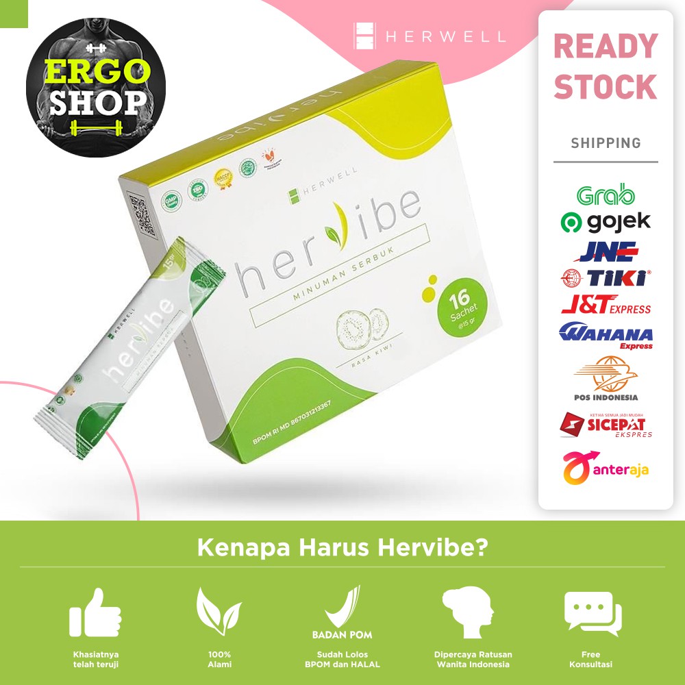 Jual HERWELL Hervibe 240gr (16 Sachet) | Shopee Indonesia