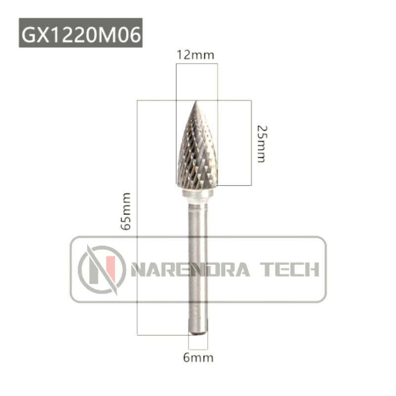 Jual mata cuner rotary burr bor cun mata bor porting lemer rotary ...