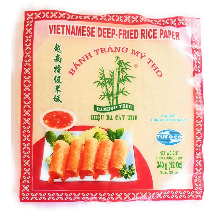 Jual Bamboo Tree Round Rice Paper Deep Fried 22 Cm 340Gr | Shopee Indonesia