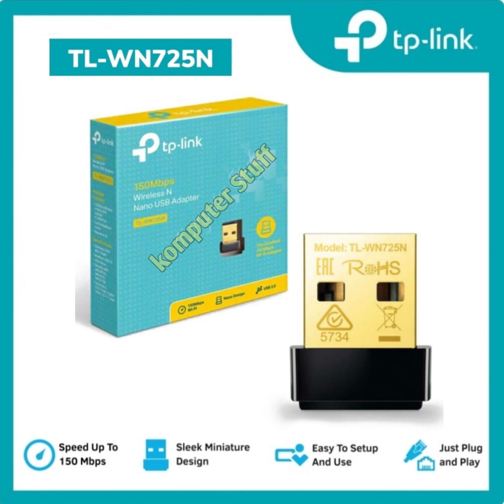 Jual TP-LINK TL-WN 725N USB Wireless Adapter Penangkap Sinyal WiFi di ...