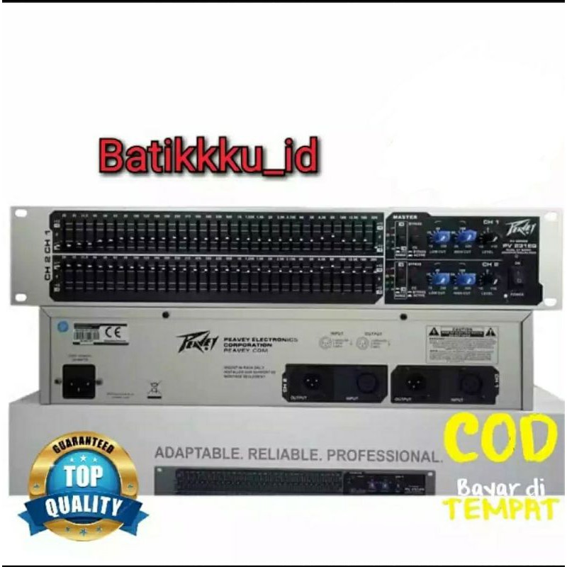 Jual EQUALIZER PEAVEY PV 231 / PV231 (2 x 31 Channel) GRADE A EQUALISER PEAVEY PV 231 | Shopee ...