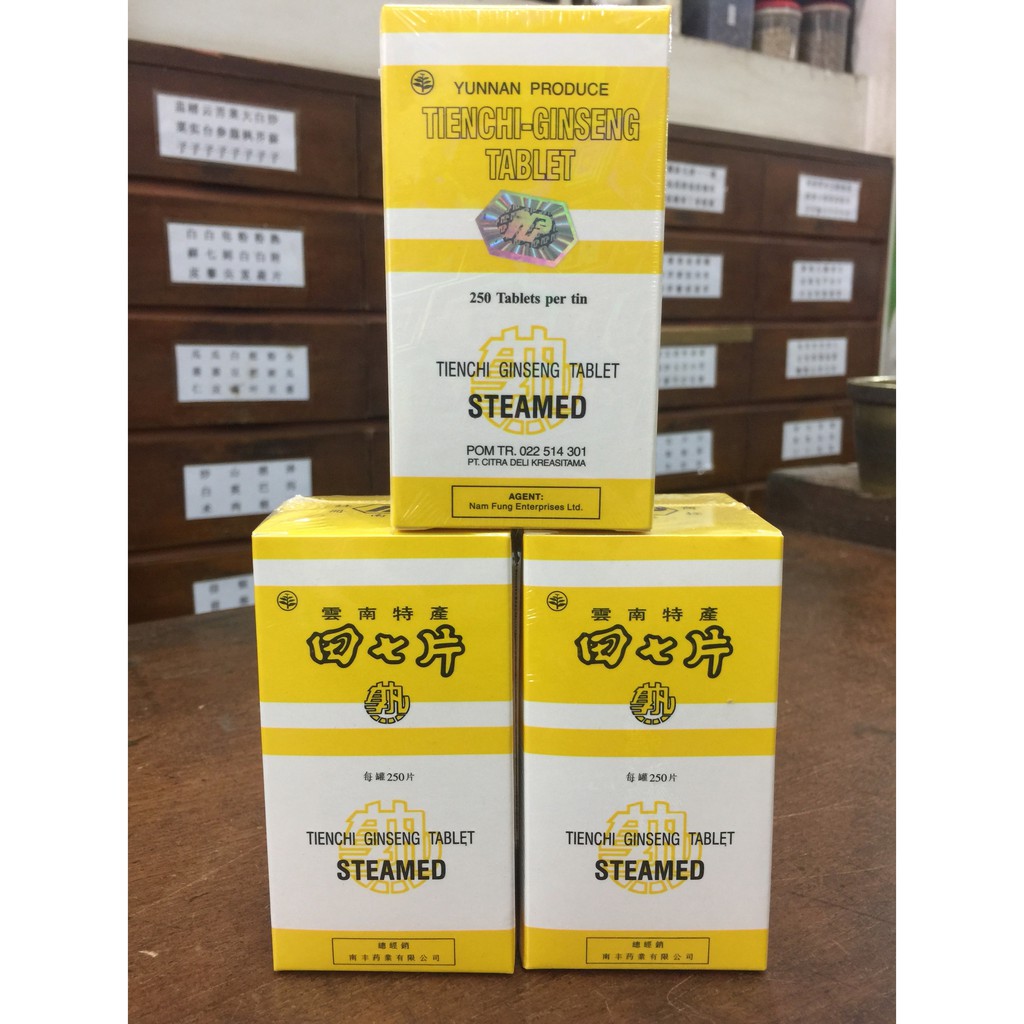 Jual Tienchi Ginseng STEAMED Kuning - 250 Tablet / Obat Lancar Darah ...