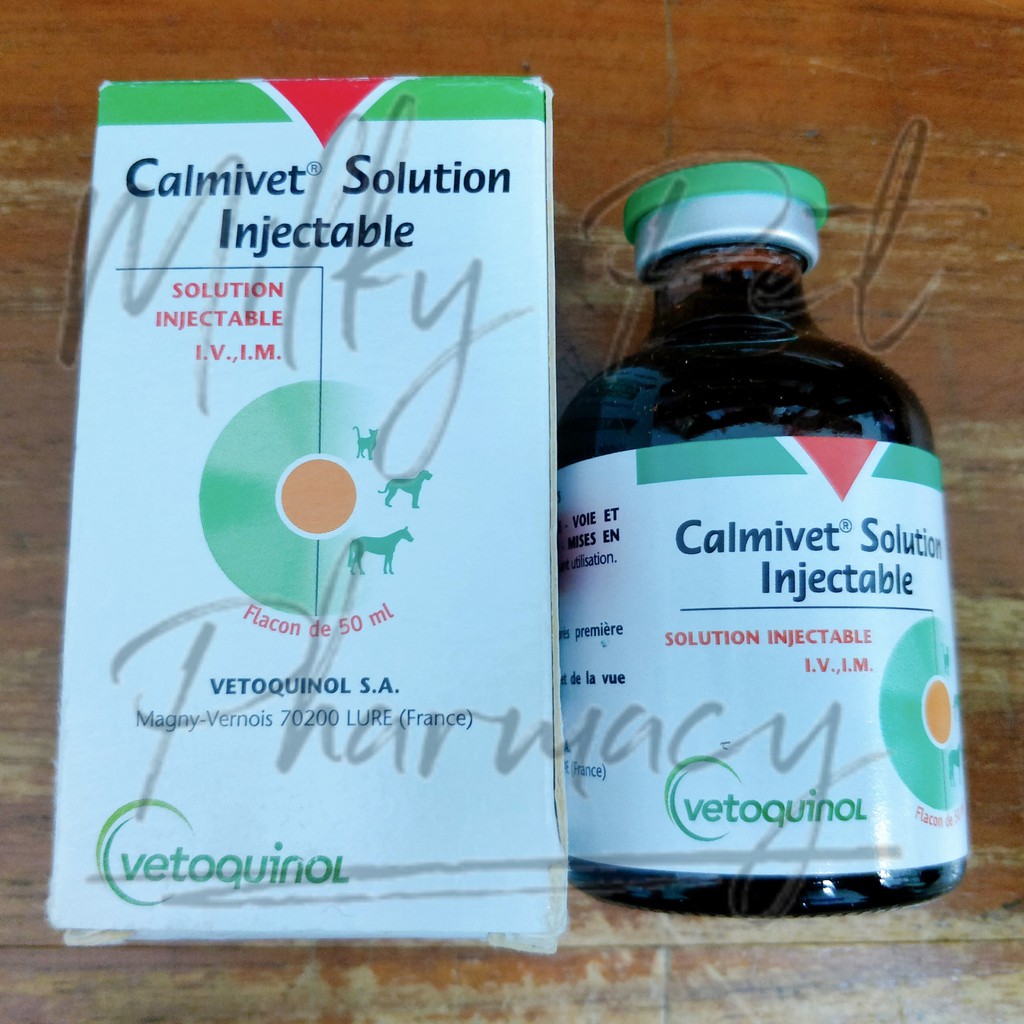Jual CALMIVET SOLUTION INJECTABLE 50ML ACEPROMAZINE 5MG | Shopee Indonesia