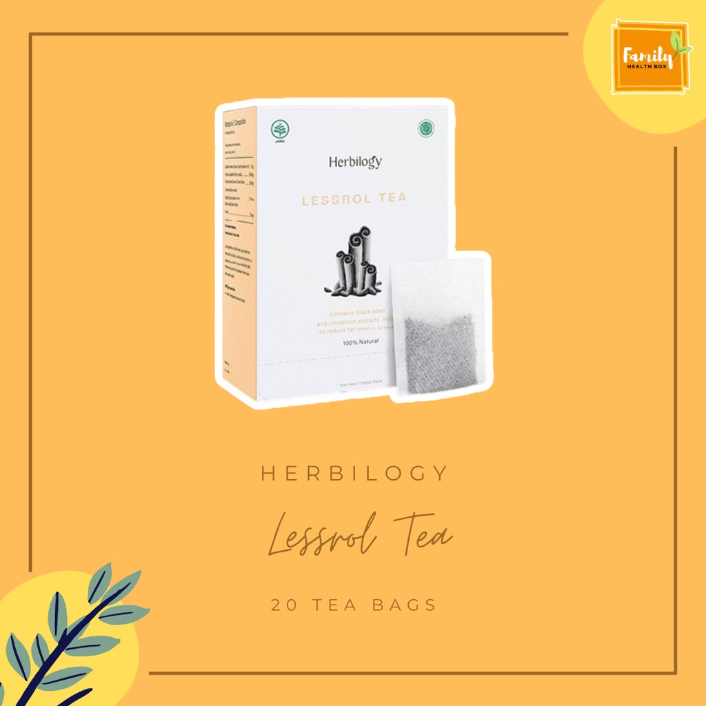 Jual Herbilogy Lessrol Tea - 20 Tea Bags untuk Menurunkan Kolesterol ...