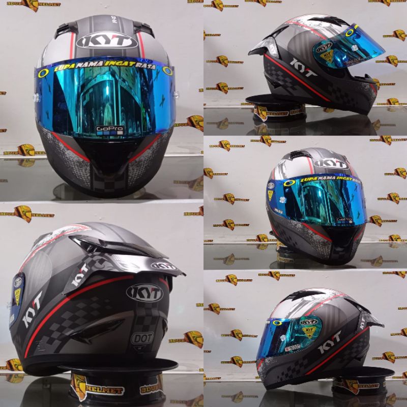 Jual Helm full face KYT R10 Original modif (PAKET GANTENG) | Shopee ...