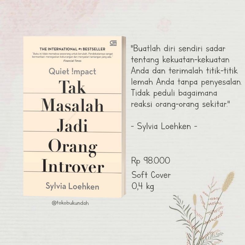 Jual QUIET IMPACT: TAK MASALAH JADI ORANG INTROVER | Shopee Indonesia